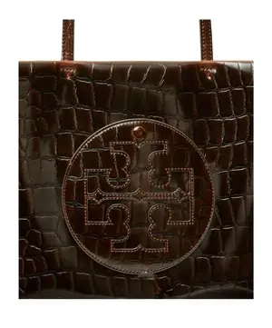 Tory Burch Croc-embossed Logo Detail Tote Bag