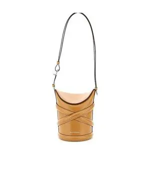 Alexander Mcqueen Silver Tone Bucket Bags