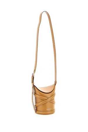 Alexander McQueen The Curve Bucket Bag - Brown