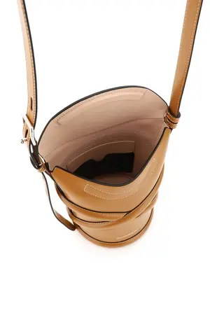 Alexander McQueen The Curve Bucket Bag - Brown