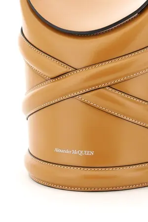 Alexander McQueen The Curve Bucket Bag - Brown