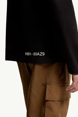 Moncler Logo Long Sleeve Cotton T-shirt