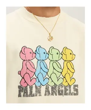 Palm Angels Crossroads Bears Printed Crewneck T-shirt