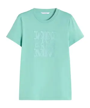 Max Mara Giovane Monogram T-shirt - Aqua