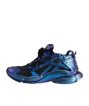 Balenciaga Runner Iridescent Lace-up Sneakers - Blue
