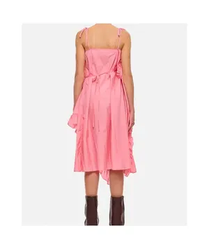 Cecilie Bahnsen Spaghetti Strap Ruffled Dress