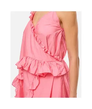 Cecilie Bahnsen Spaghetti Strap Ruffled Dress