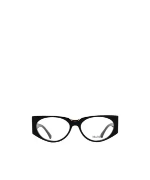 Max Mara Oval Frame Eyeglasses - Black