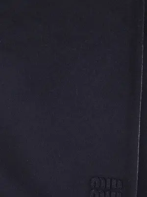 Miu Miu Flannel Logo Mini Skirt