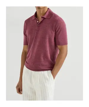 Brunello Cucinelli Short-sleeved Buttoned Polo Shirt
