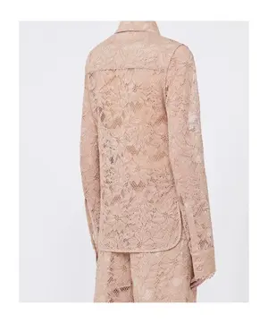 Sportmax Dentice Lace Shirt - Nudo