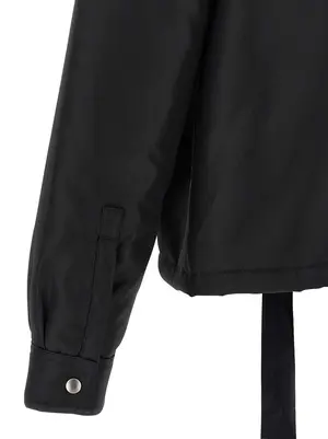 Rick Owens Concealed Zip Jacket With Drawstring Hem - Black