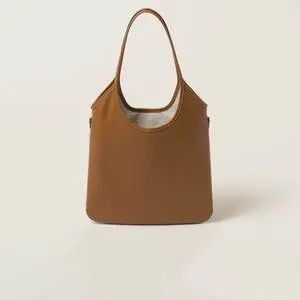Miu Miu Ivy Open-top Handbag - Cognac