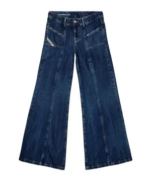 DIESEL® D-aki Flared Jeans - Medium Blue