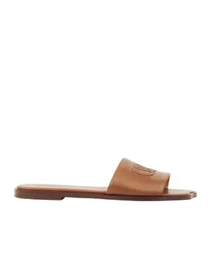 Chloé Soleil Flat Sandals - Ginger Brown