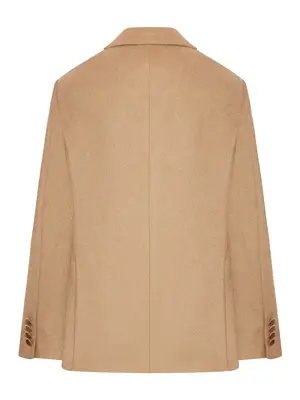 Max Mara Pesche Double-breasted Long-sleeved Blazer