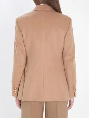 Max Mara Pesche Double-breasted Long-sleeved Blazer