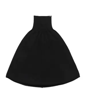 Extreme Cashmere Ribbed Knit Skirt - Black