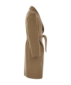 Max Mara Melinda Belted Long-sleeve Coat - No