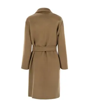 Max Mara Melinda Belted Long-sleeve Coat - No