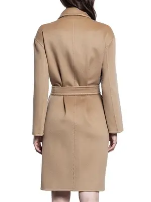 Max Mara Melinda Belted Long-sleeve Coat - No