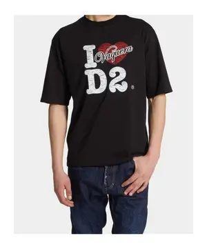 Dsquared2 X Vaquera Destroyed Loose Fit T-shirt - Black
