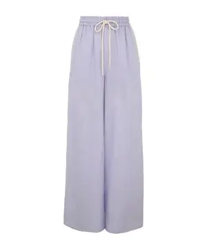 Zimmermann Everley Lace-trimmed Wide-leg Trousers
