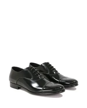 Dolce & Gabbana Lace-up Perforated Cap Toe Oxford Shoes