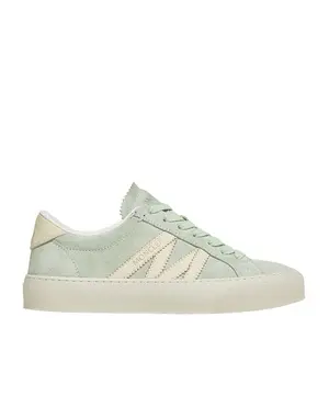 Moncler Monaco2 Suede Trainers - Turquoise