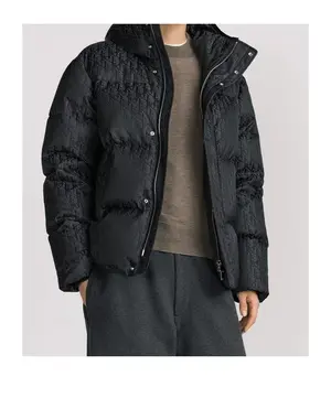 Dior Oblique Hooded Quilted Down Jacket