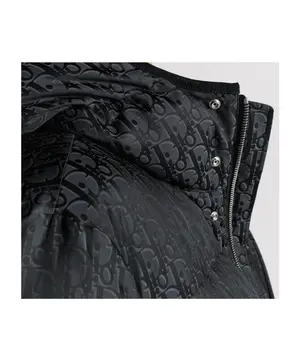 Dior Oblique Hooded Quilted Down Jacket