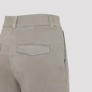 Peserico Gabardine Straight-leg Pants - Gray