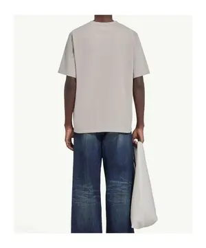 MAISON MARGIELA Crew-neck Graphic T-shirt - Light Grey