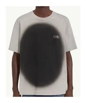 MAISON MARGIELA Crew-neck Graphic T-shirt - Light Grey