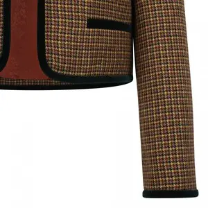 Valentino Garavani Houndstooth Crewneck Jacket