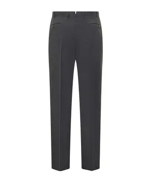 Zegna Pleated Tailored Trousers - Black