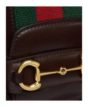 Gucci Horsebit 1955 Small Shoulder Bag - Dark Brown