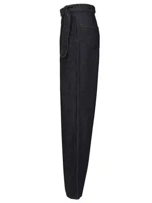 Dries Van Noten Pleated Wide-leg Jeans