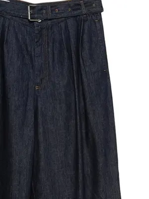 Dries Van Noten Pleated Wide-leg Jeans