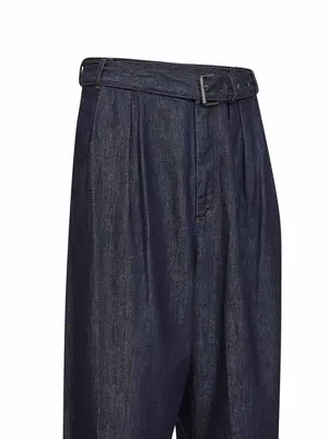 Dries Van Noten Pleated Wide-leg Jeans