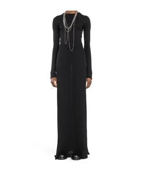 ANN DEMEULEMEESTER Eva Long-sleeve Cut-out Maxi Dress