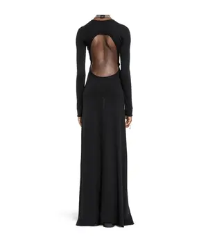 ANN DEMEULEMEESTER Eva Long-sleeve Cut-out Maxi Dress