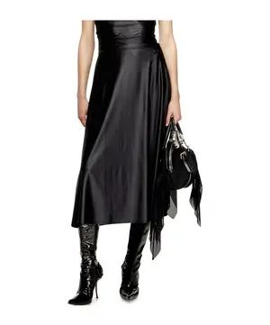 DIESEL® O-mori Flared Midi Skirt