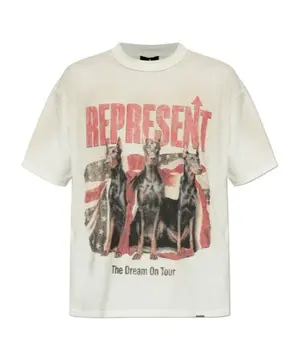 REPRESENT Dream On Tour Graphic T-shirt - Nude