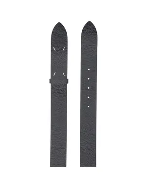 MAISON MARGIELA Four-stitch Logo Detailed Leather Belt