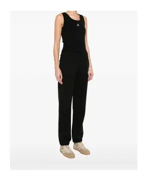 Kenzo Boke Flower 2.0 Embroidered Rib Tank Top - Black