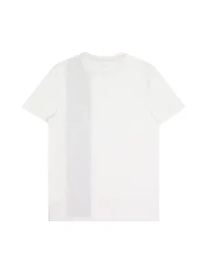 EA7 Logo Printed T-shirt With Round Neck - White