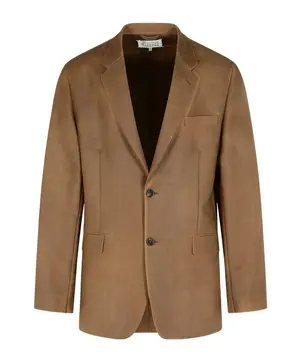 MAISON MARGIELA Single-breasted Tailored Jacket In Mohair And Wool - Brown