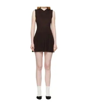Sandy Liang Millie Mini Dress - Black