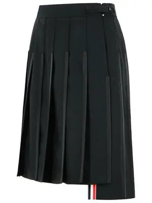 Thom Browne Super 120's Twill Pleated Skirt